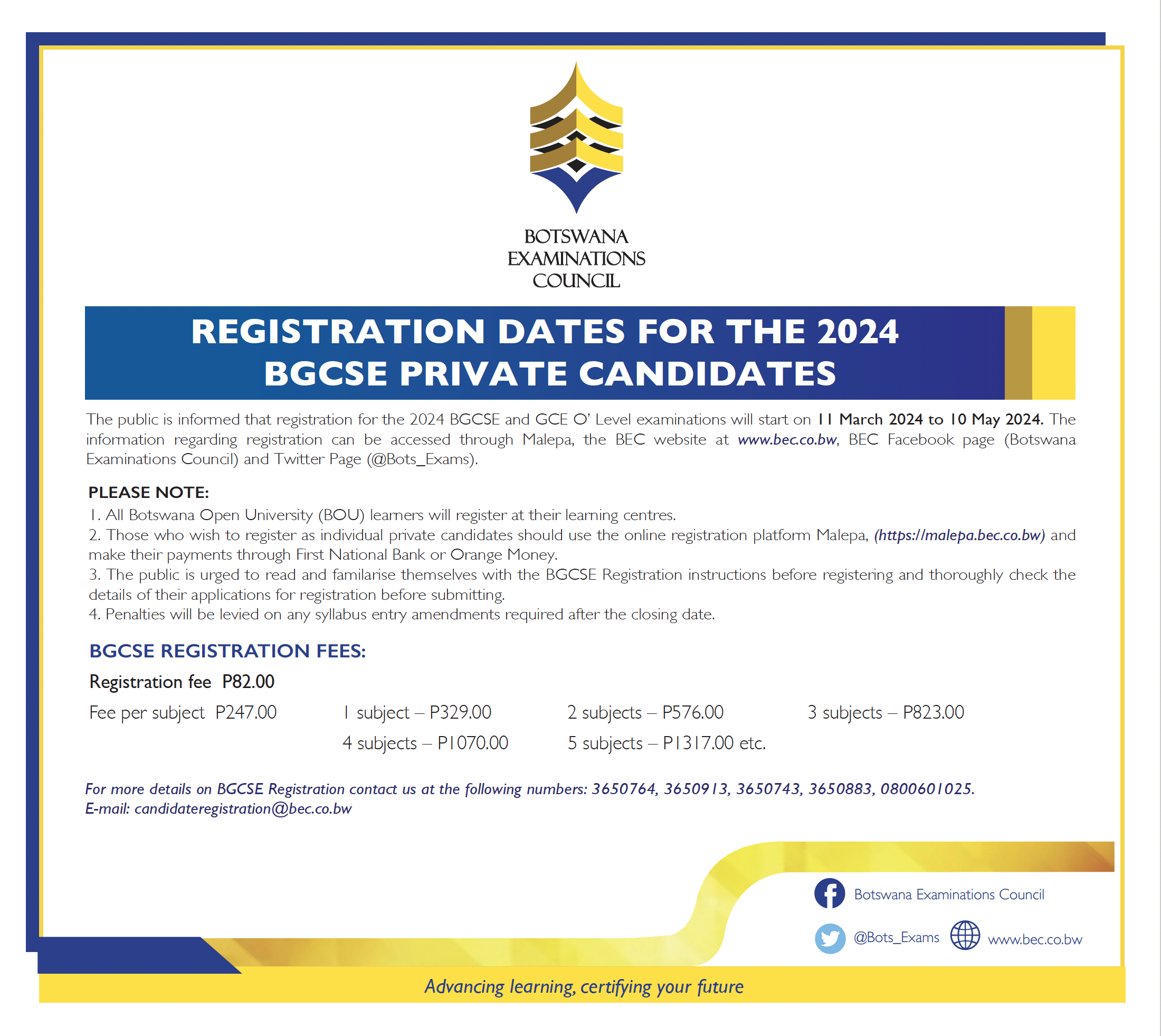 BEC | Botswana Examination Council