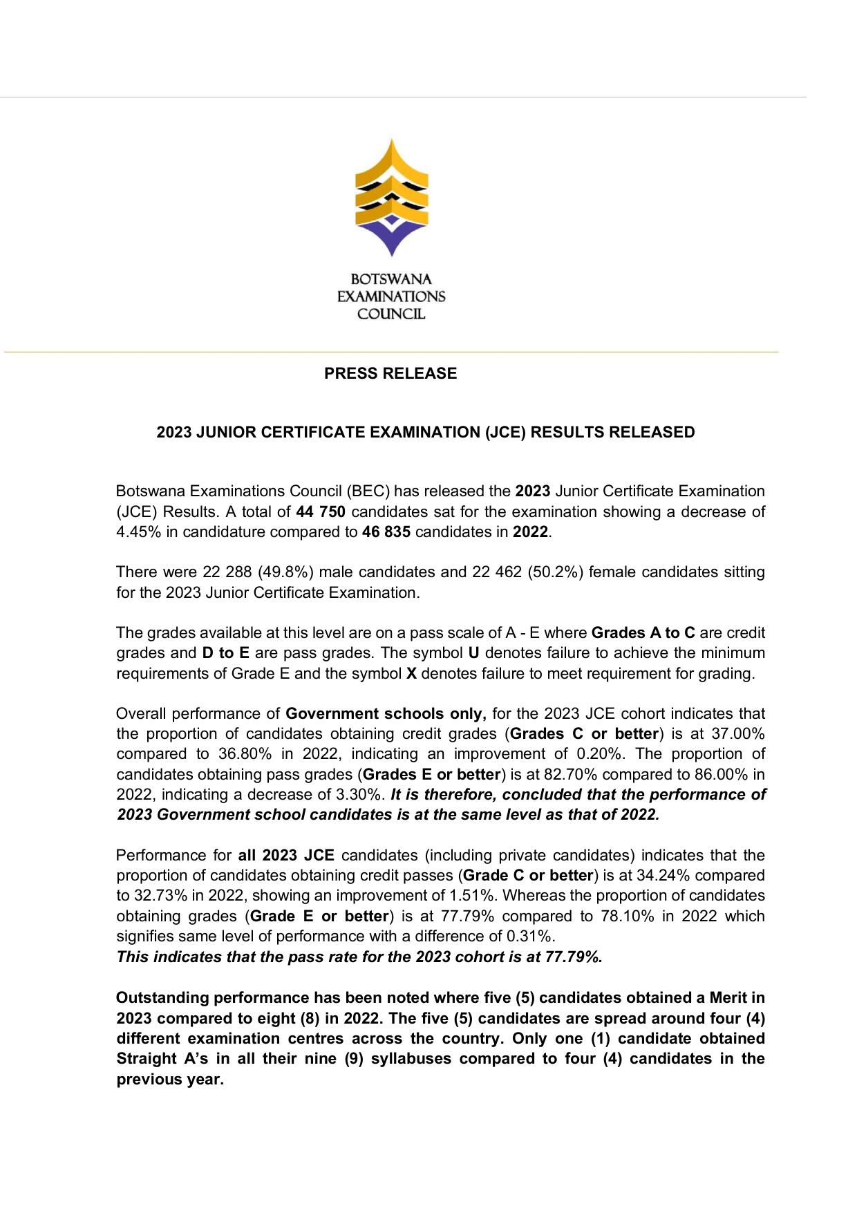 BEC | Botswana Examination Council